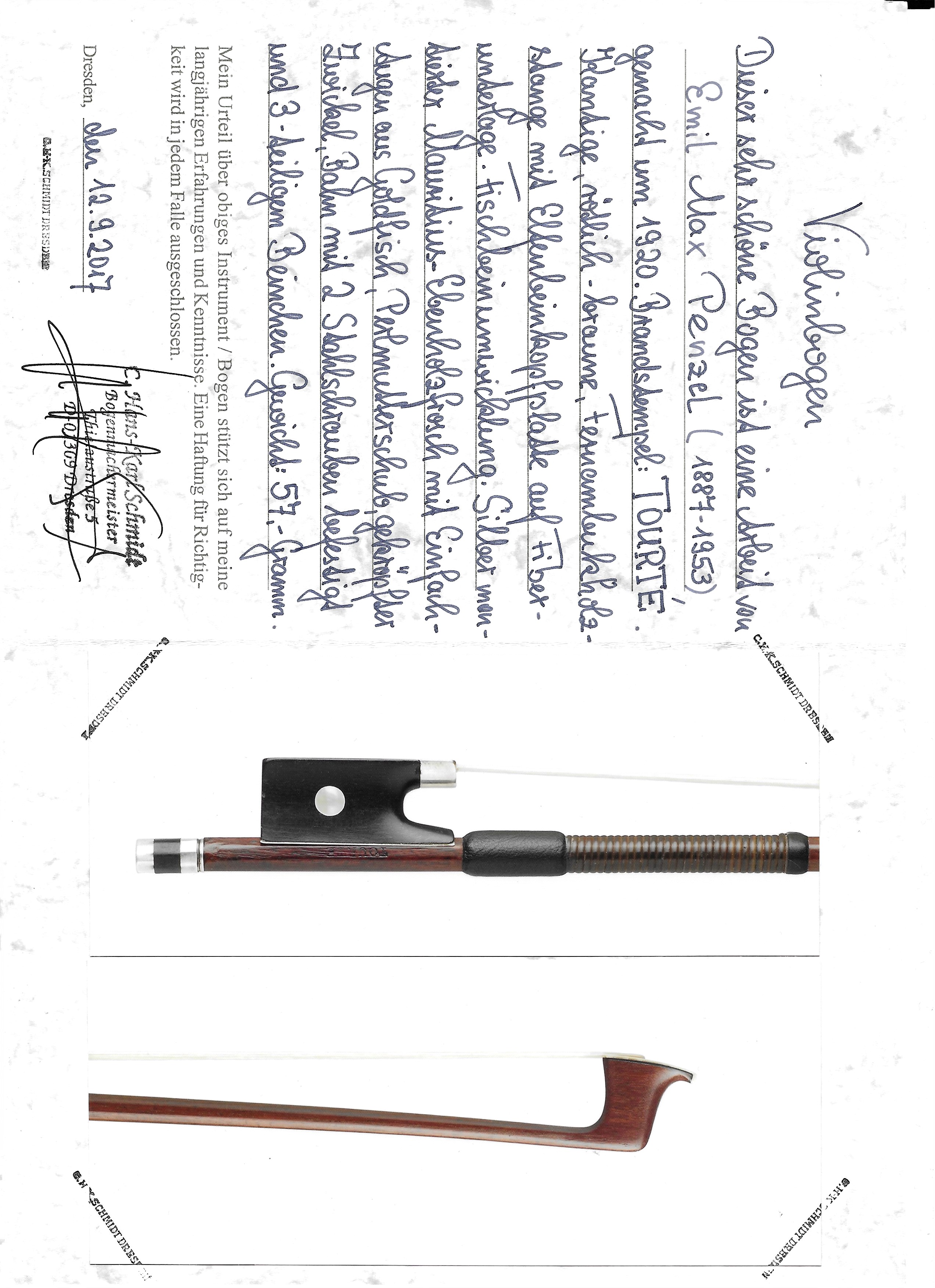 Penzel Emil Max - um 1920 - GB-200 - Geigenbau Leonhardt - Mittenwald