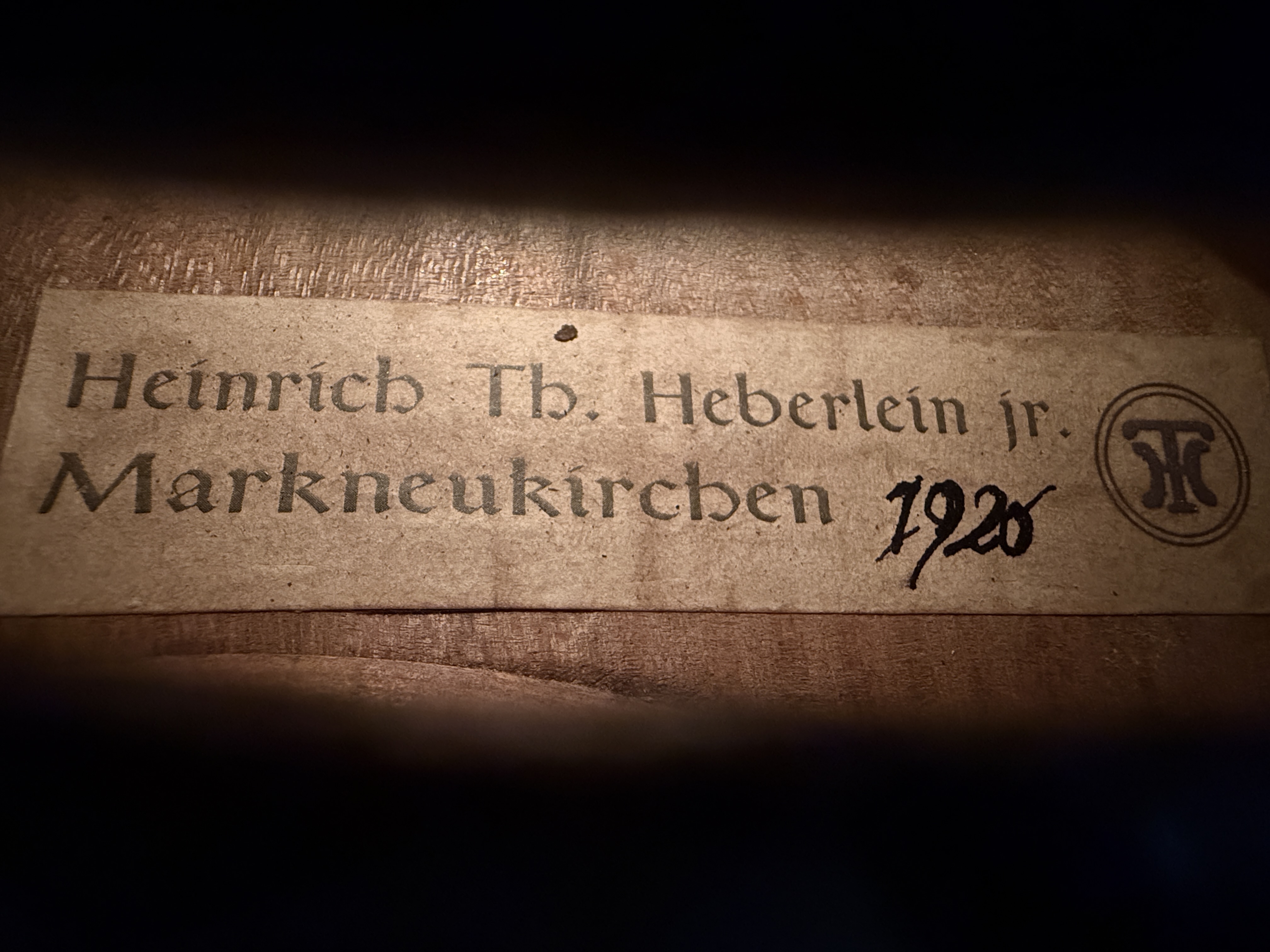 Heberlein Heinrich Th. jr. - Markneukirchen 1920 - G-863 - Geigenbau ...