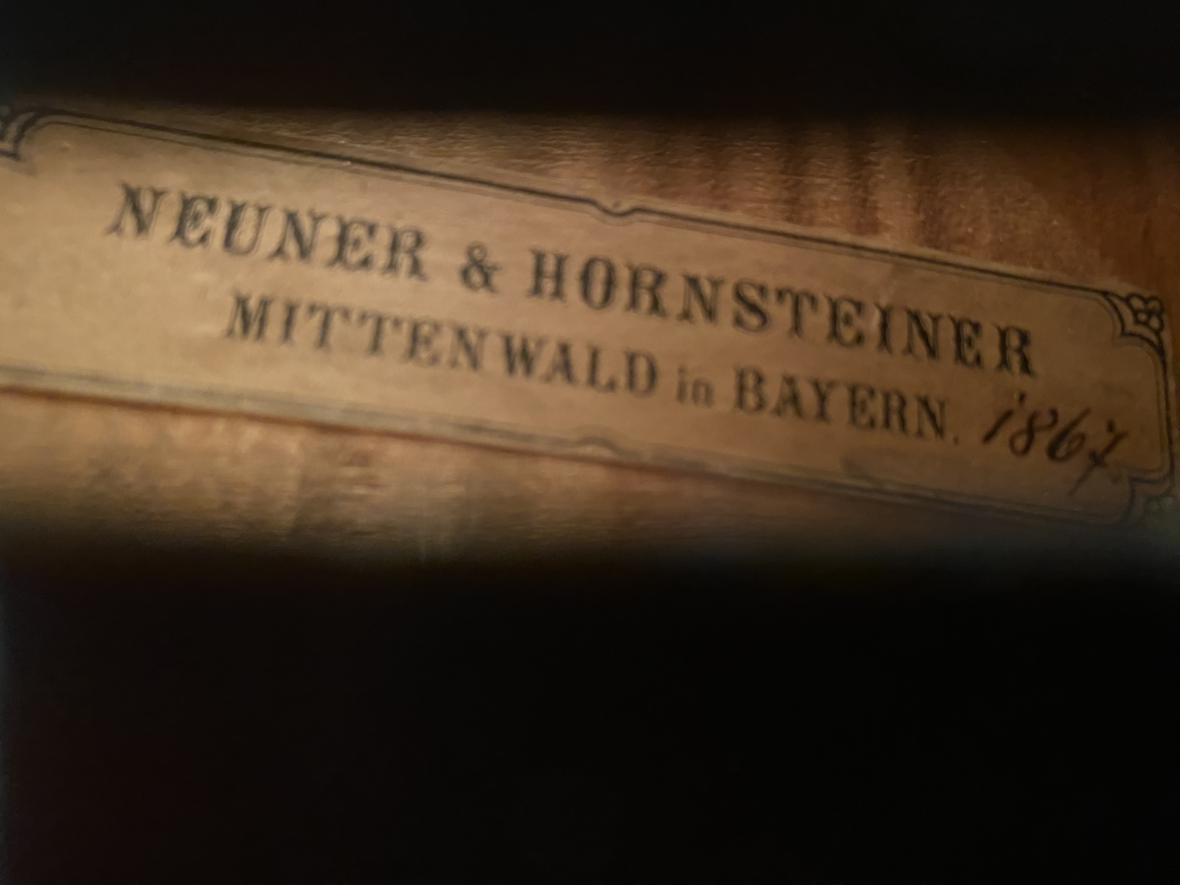 Neuner & Hornsteiner - Mittenwald Anno 1867 - G-864 - Geigenbau ...